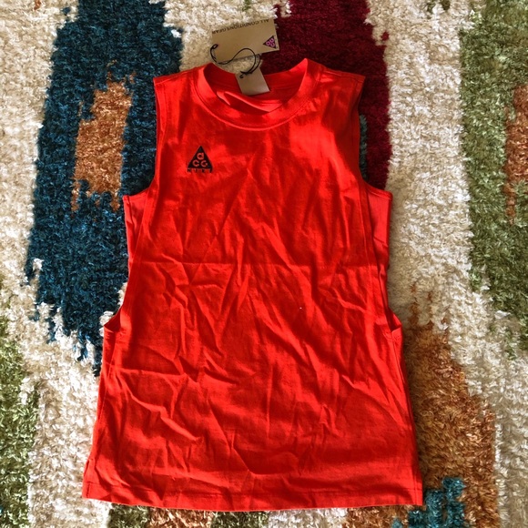 Nike ACG | Tops | Nike Women Nike Acg Tank Habanero Red Black | Poshmark